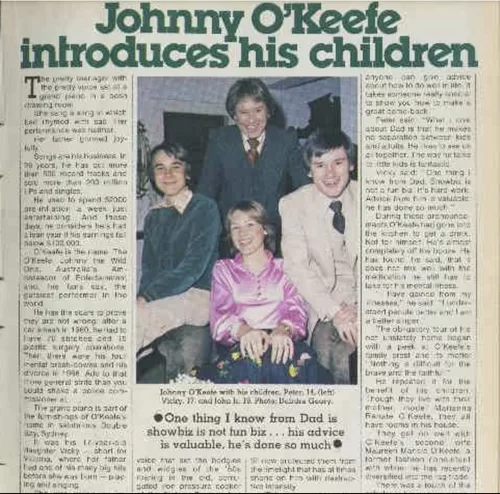 Vicky O’Keefe presents ‘The Wild One’ Johnny O’Keefe Story