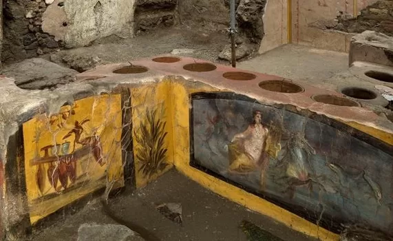 Ancient Roman Fast Food Shop of Regio V in Pompeii